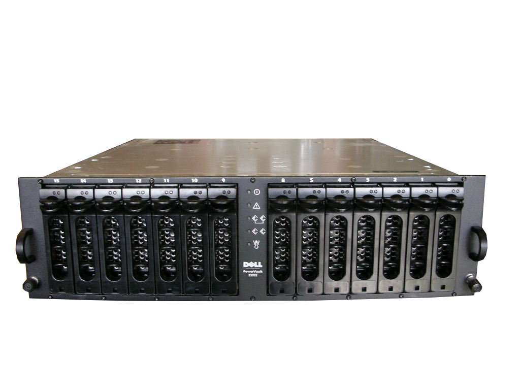 DELL PowerVault 220S SCSi 320 14x 19" Rack 3HE 2x 600 Watt | Raid Array ...